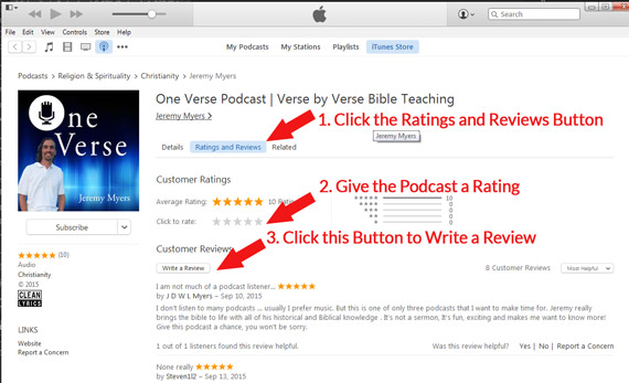 How you Can Review my Podcast on iTunes