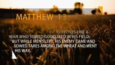 Matthew 13:50 Archives - Redeeming God